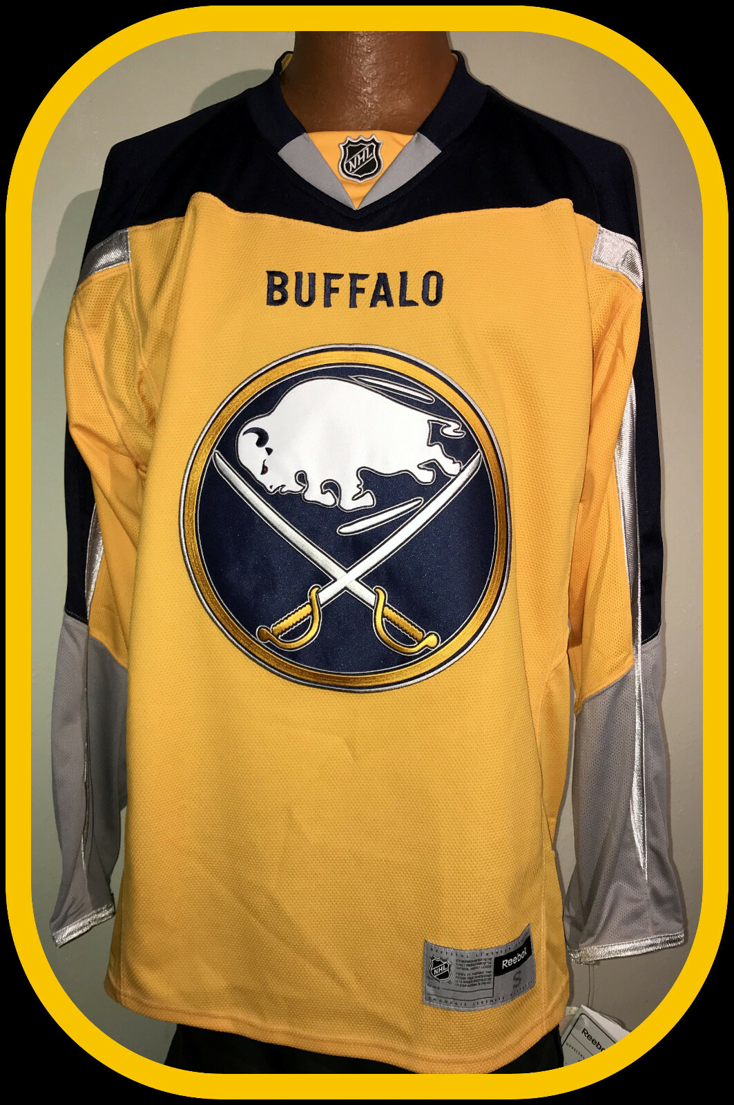 VINTAGE 2012 BUFFALO SABRES REEBOK PREMIER 3RD JERSEY ADULT SMALL NEW ...