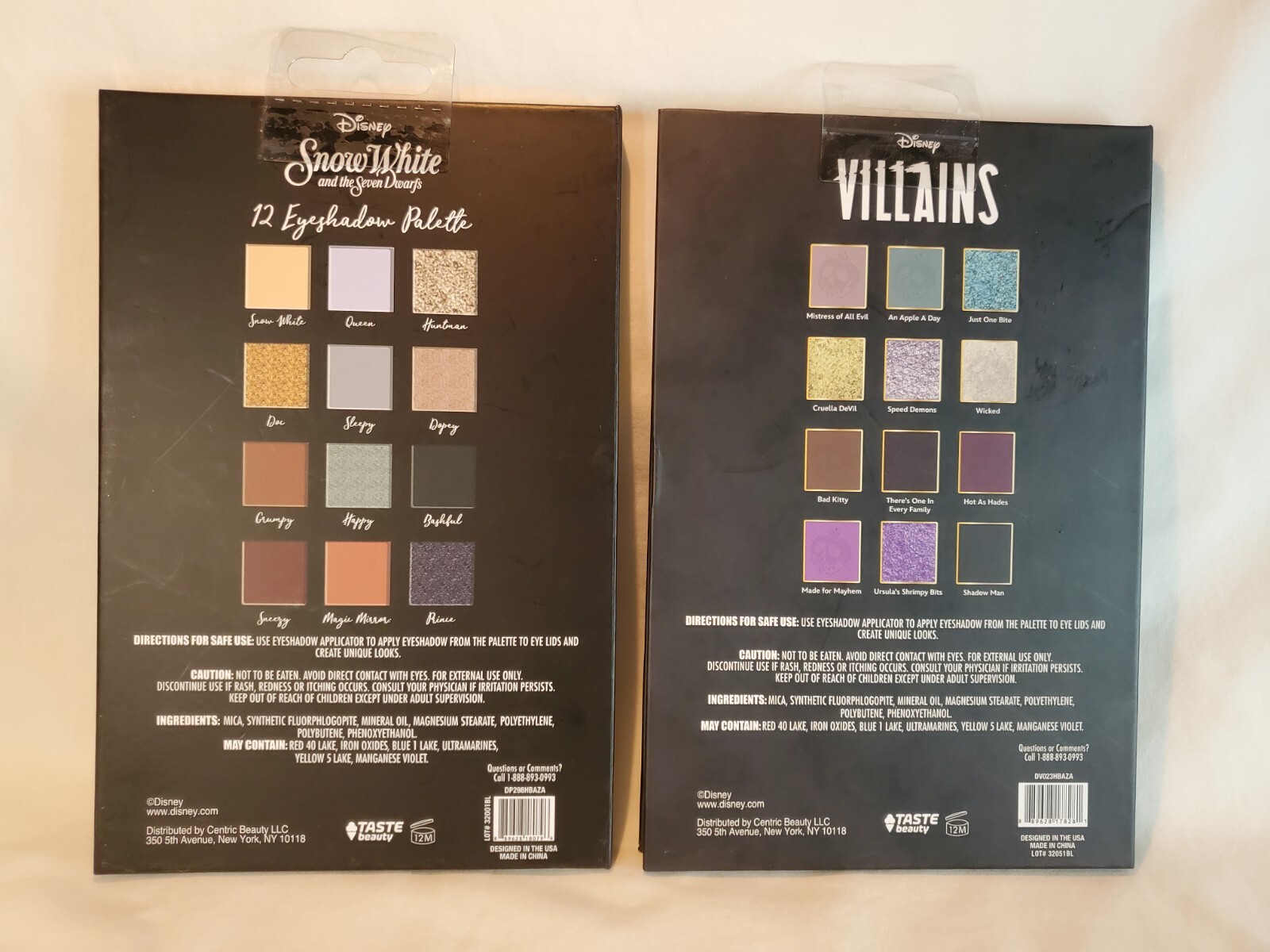 DISNEY Snow White & The Seven Dwarfs And Evil Queen Color Eyeshadow ...