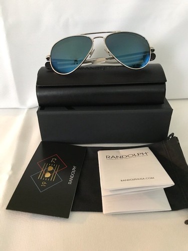 Randolph Engineering Concord 23K Sunglasse CR272 White Gold Cobalt ...