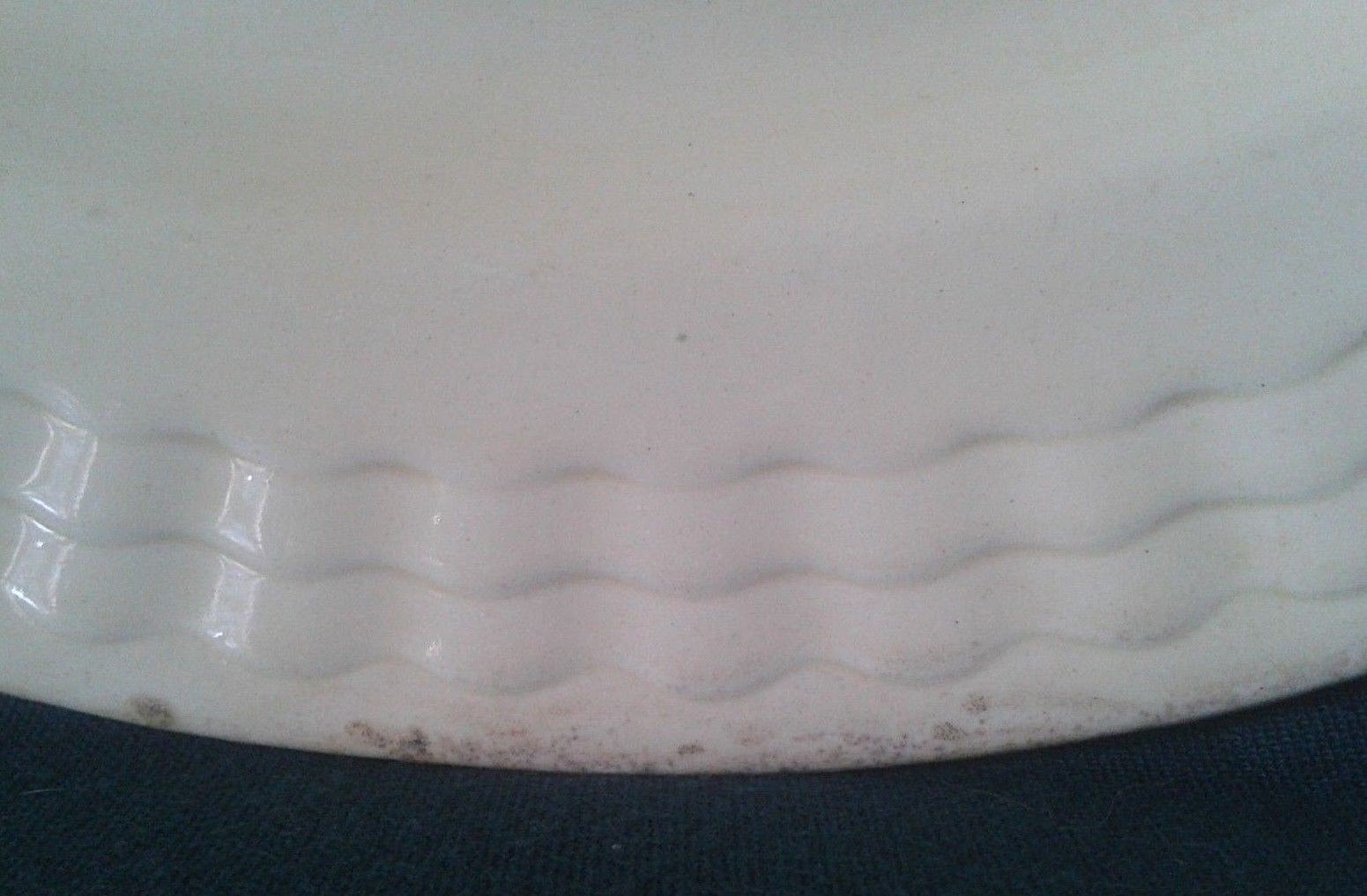 ADAMS ROYAL IVORY TITIAN WARE PLATTER CREAM ART DECO IRONSTONE SERVING ...