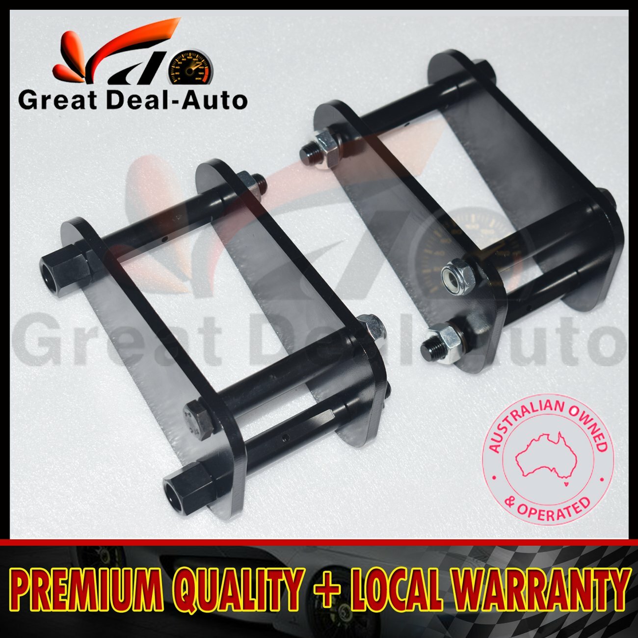 Extended Greasable Shackles for Nissan Patrol GQ GU Rear Leaf Lift Kit ...