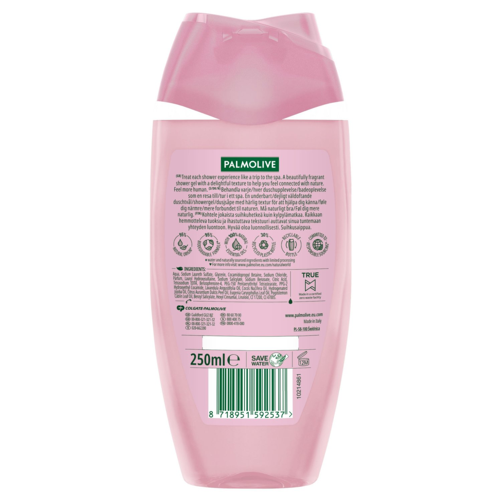6x Palmolive SILKY OIL Shower Gel with Coconut Oil and Lavender 250ml ...