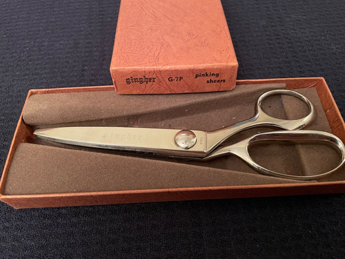 Vintage Gingher Pinking Shears Scissors Original Box G-7P | eBay