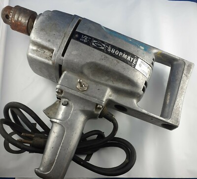 Shopmate 1/2" Reversible Drill Model 520 Type 1 Vintage Electric Corded ...