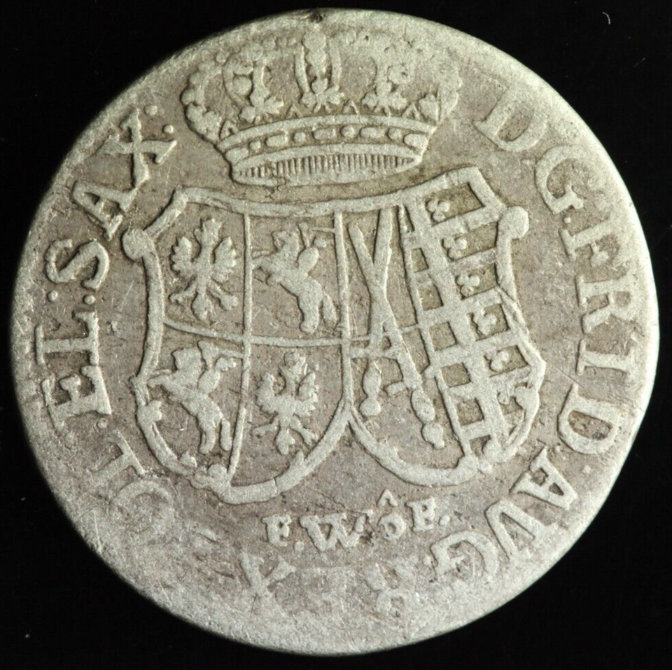 Saxony 1/24 Thaler 1763 SILVER COIN M1409 | eBay