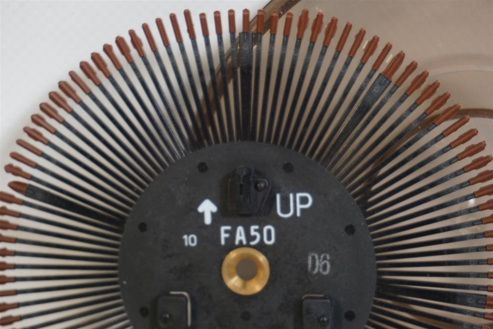 Vintage Facit Addo Typenrad Schreibmaschine Fa 50 10 1486 71 20-50/4 | eBay