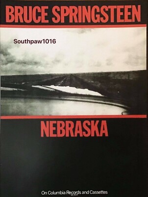 1982 Bruce Springsteen "Nebraska" Album Release Music Industry Promo ...