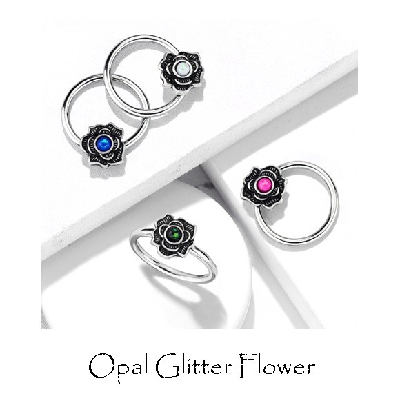 Captive Ball Ring - Cartilage Lip Tragus Top Upper Ear Earring Nipple ...