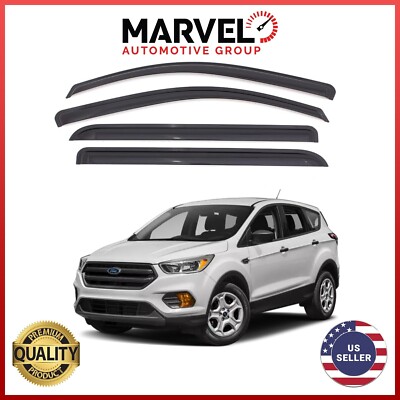Out-Channel Window Sun Vent Visor Rain Guard Deflector for Ford Escape ...