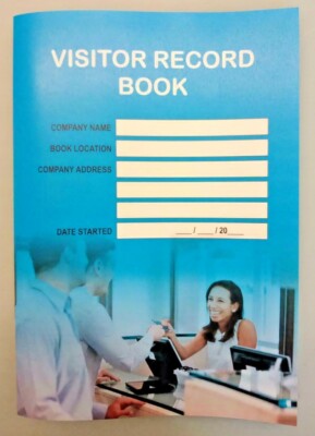VISITORS BOOK (A4) Visitor Guest Reception Record Log | eBay UK