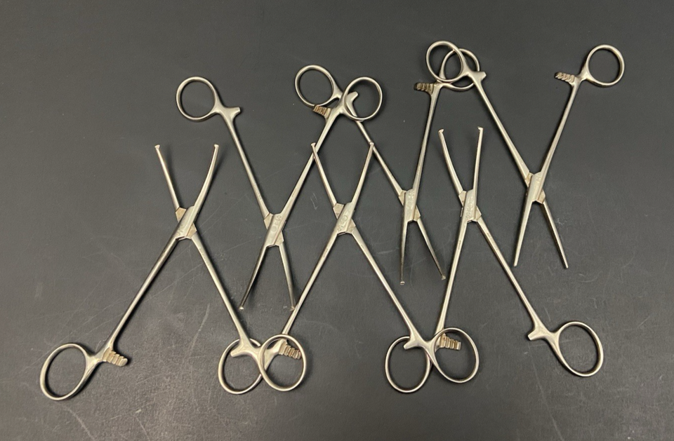 Pre WW2 Lot Locking Forceps Aesculap KNY Scheerer Germany Box ...