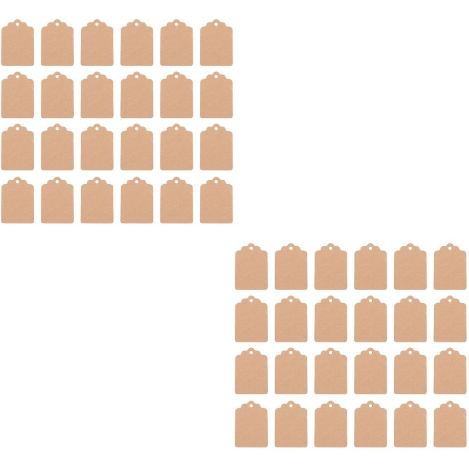 1000 Pcs Kraft Paper Swing Tags Price Name Plain Label for Marking ...