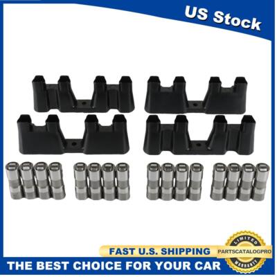 16x Hydraulic Roller Lifters & Guide Trays For GM LS LQ 4.8L 5.3L 5.7L ...