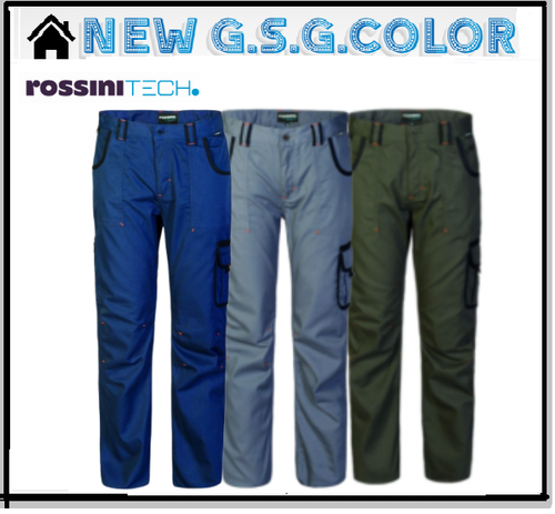 Rossini Hose Herren von der Arbeit Fangio Mit Elastisch Multi Taschen A00805 | eBay.de