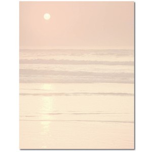 Serene Sunset Beach Theme Summer Wedding Stationery Letterhead - 25 or ...