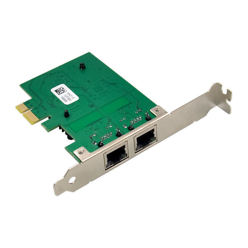 2.5G PCIE To 2 Ports RJ45 Server NIC 2500Mbps Visual Acquisition Lan ...
