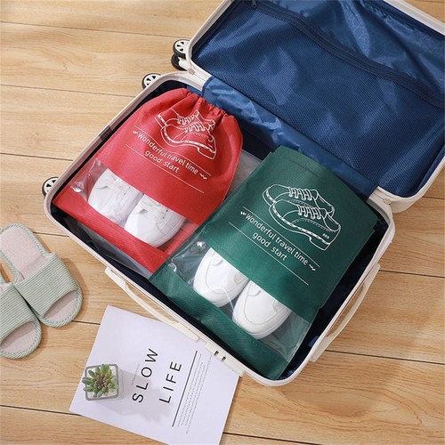Drawstring Non Woven Pocket Thickened Shoe Organizer Shoe Bag Storage ...