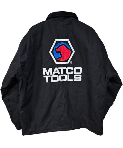 Matco Tools Jacket Mens Size XL Canvas Coat Zip Embroidered Quilted ...