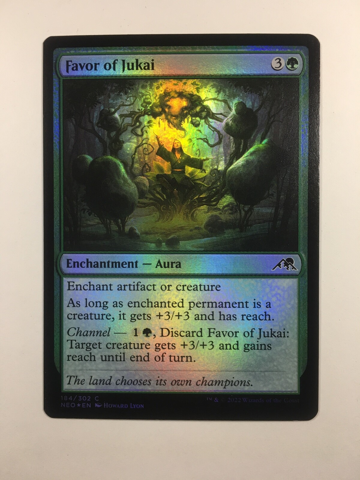 MTG Kamigawa Neon Dynasty Favor of Jukai 184/302 Magic the Gathering | eBay