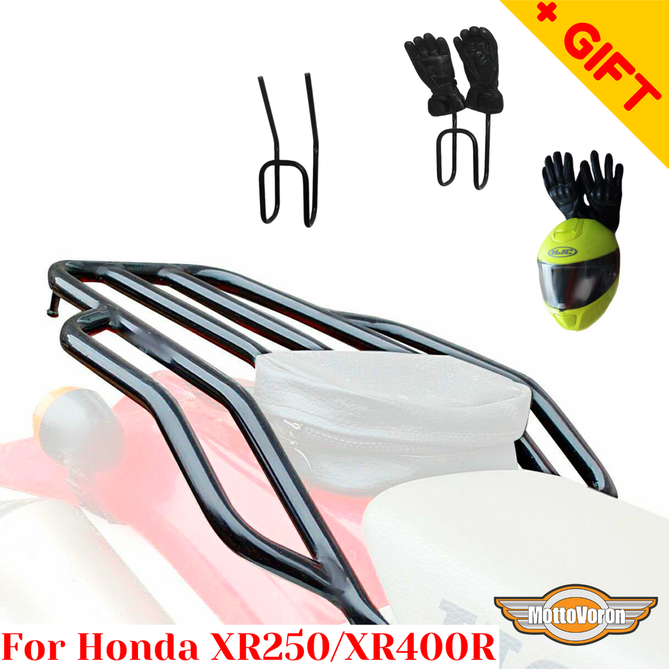For Honda XR400 XR250R Motard XR250 Baja Rear Luggage Rack | Black ...