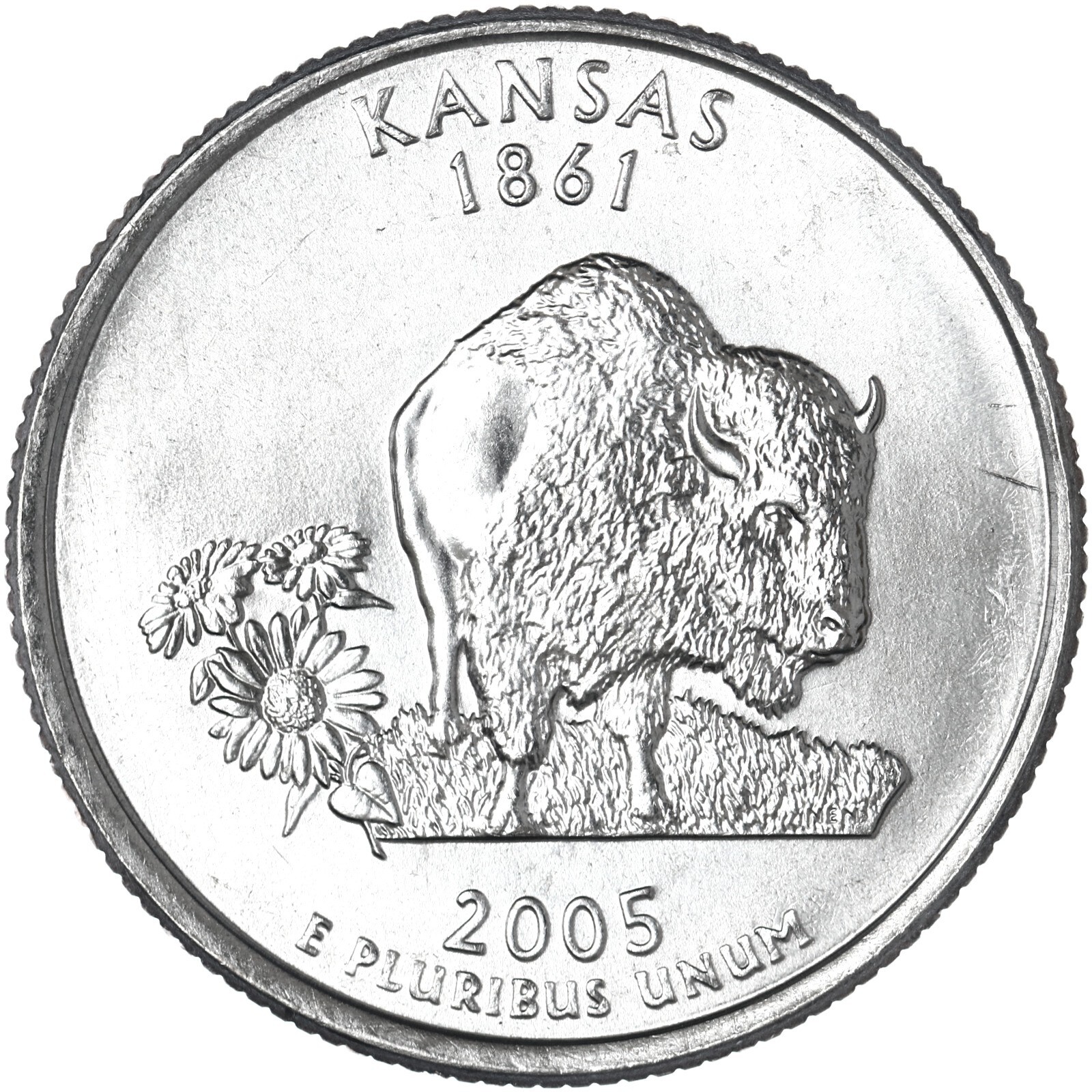 2005 D Kansas State Quarter BU Uncirculated Clad 25c Coin | eBay