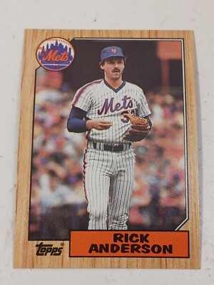 Rick Anderson New York Mets 1987 Topps Rookie Card #594 | eBay