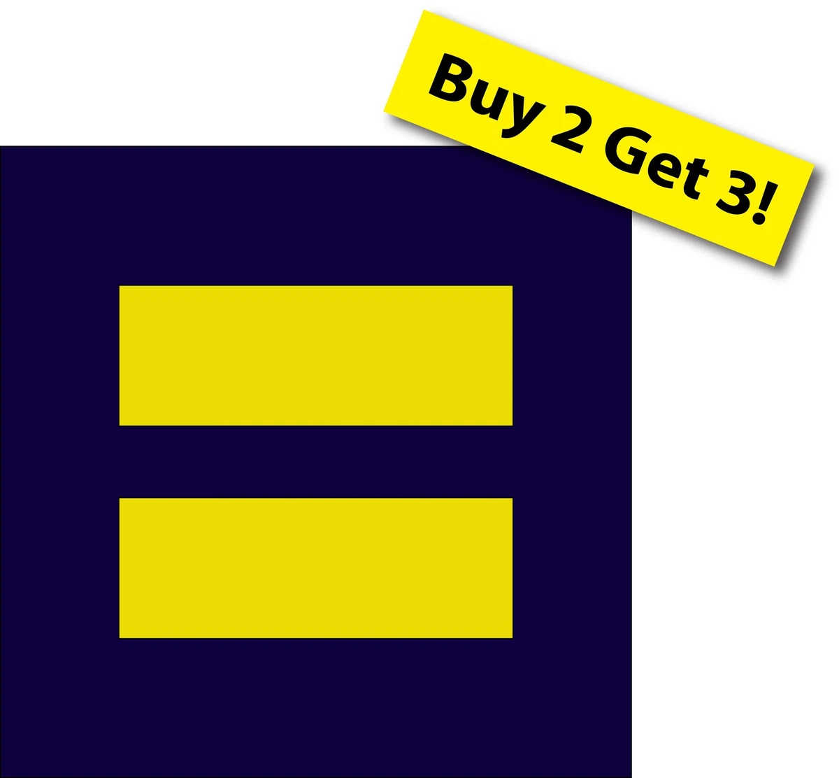 Marriage Equality Symbol Blue And Yellow