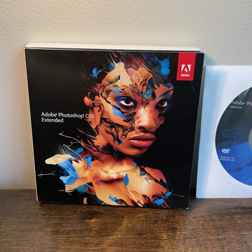 Adobe Photoshop CS6 Extended for Windows - Disc and Serial Number | eBay