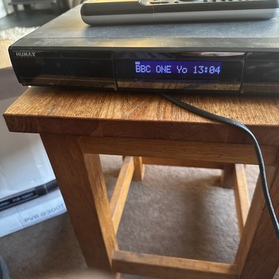 Humax Freeview+ PVR Recorder Black 320GB PVR-9300T With Remote & Cables ...