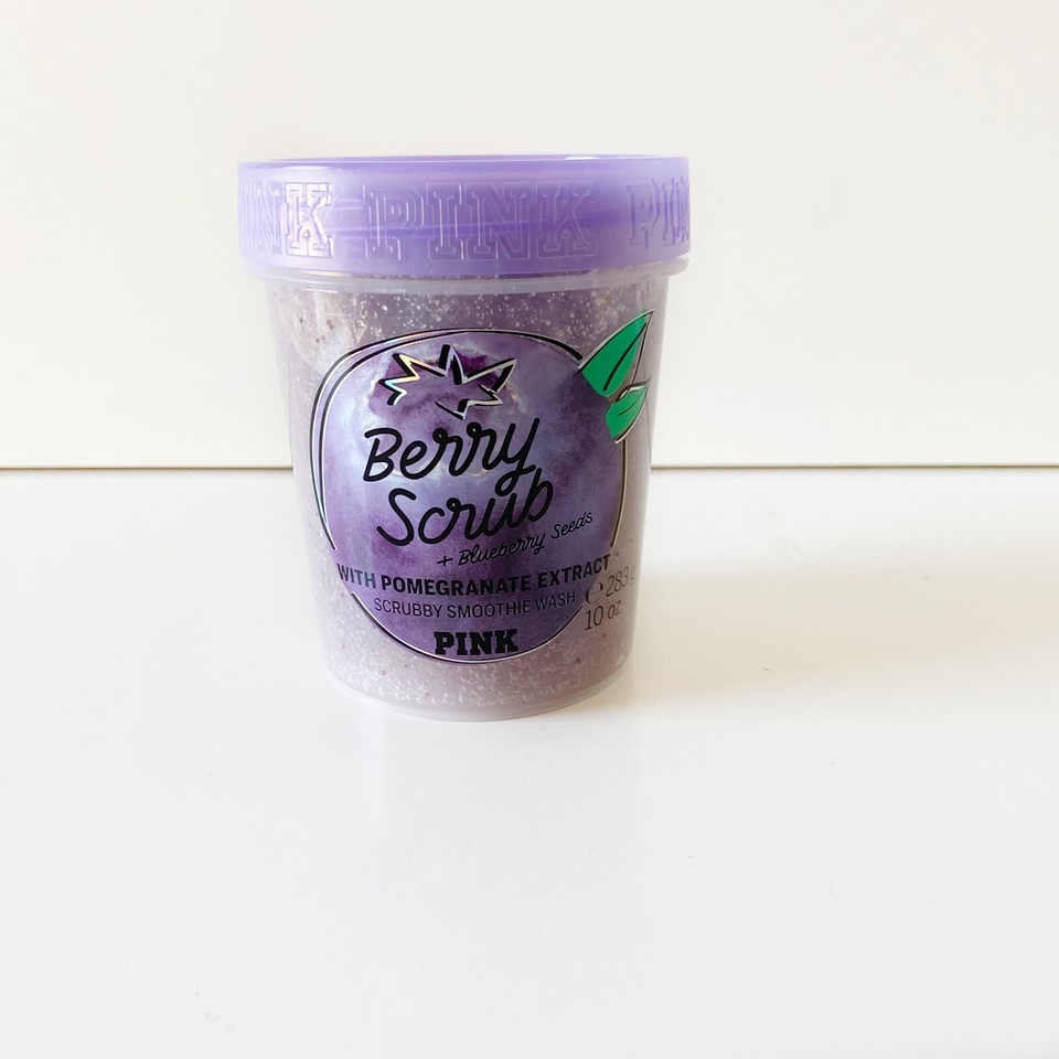 New Pink Berry Scrub Scrubby Smoothie Wash With Pomegranate Extract ...