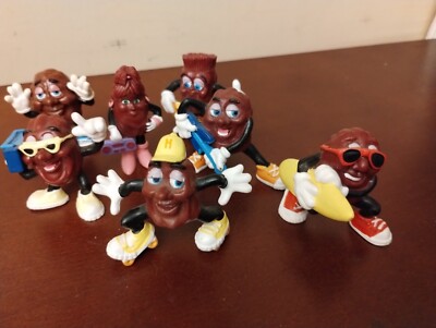 Vintage Lot of 7 California Raisins Figures Characters by Applause ...