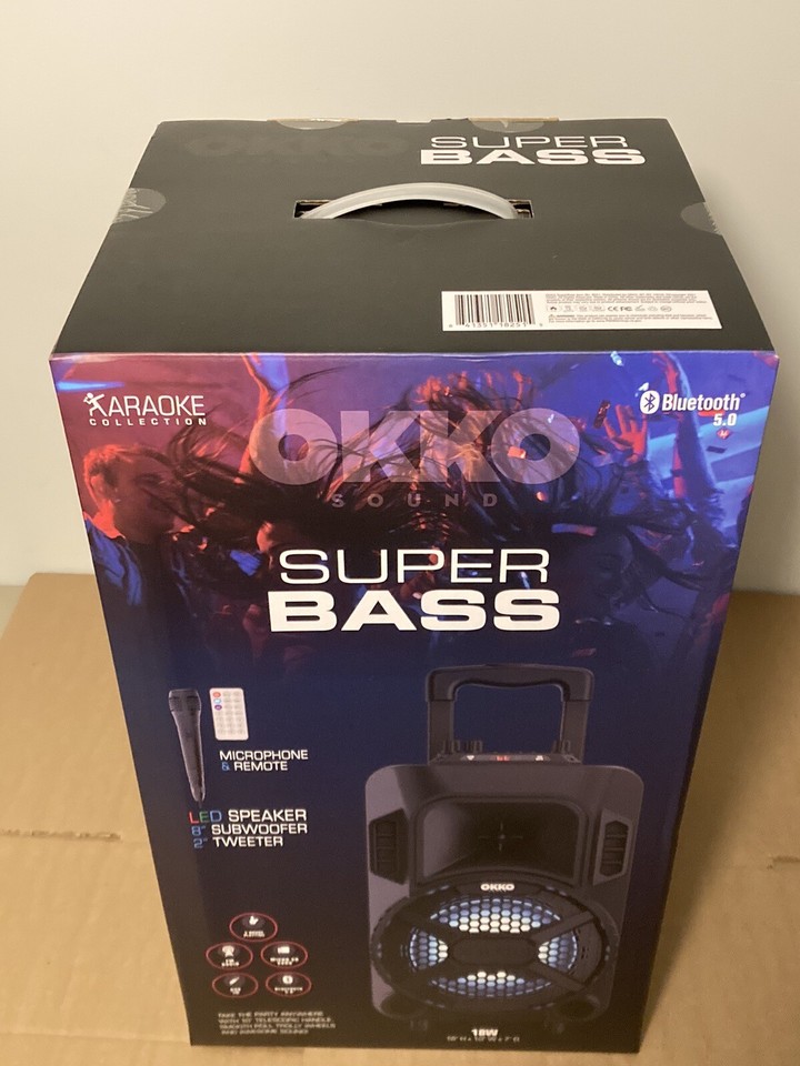 OKKO Super Bass Karaoke Super Bass Speaker with Microphone | eBay