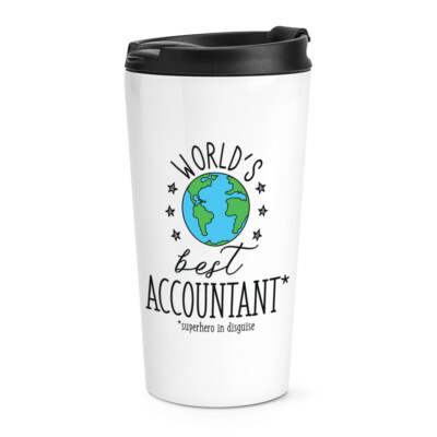 World's Best Accountant Travel Mug Cup Funny Joke Favourite Accounting ...