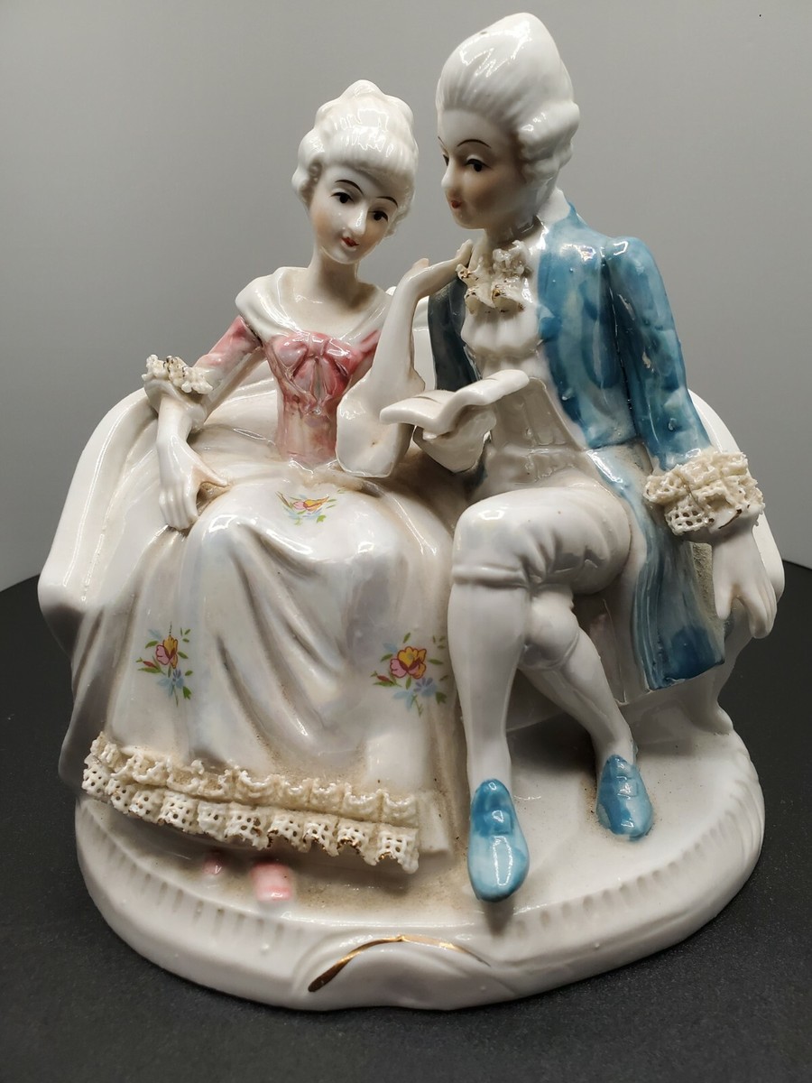French Porcelain Figurines A Pair Of French Porcelain Figures Of