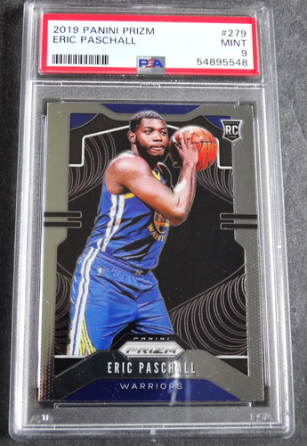 2019 Panini Prizm #279 Eric Paschall Warriors Basketball Card PSA 9 ...