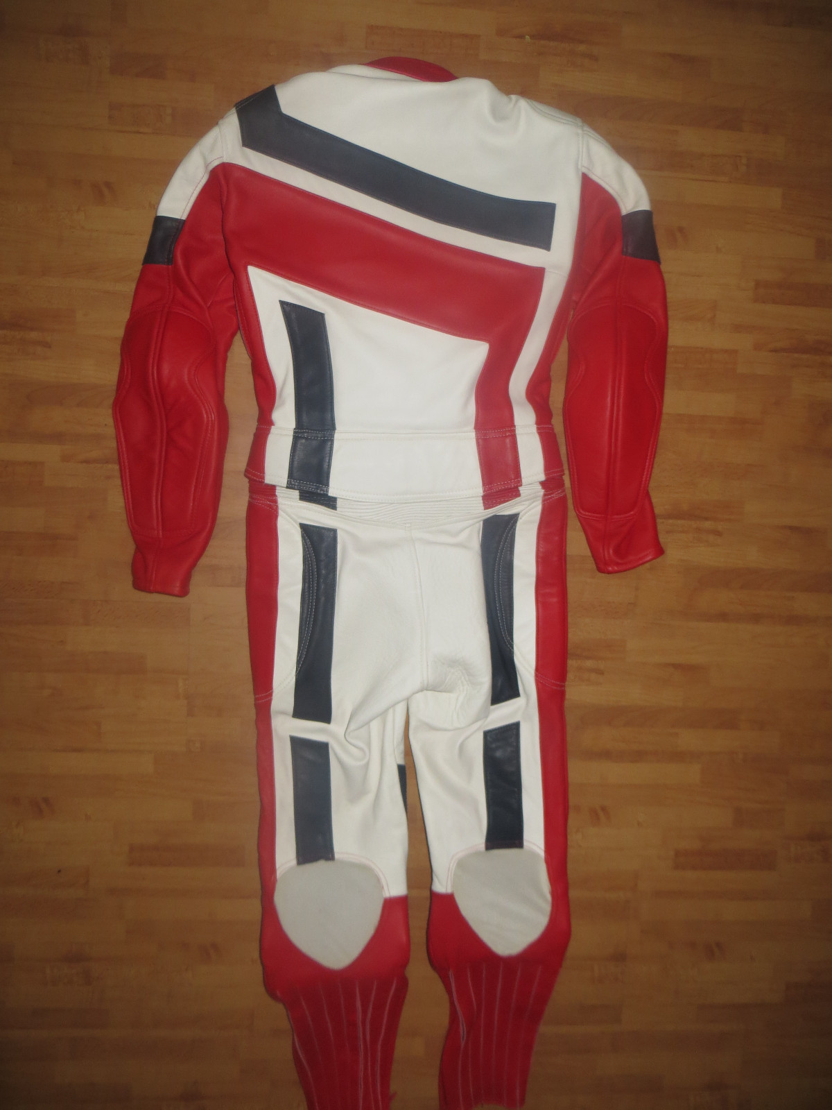 VTG FieldSheer 90s FZR CBR Men Red White Blue Leather Racing Suit ...