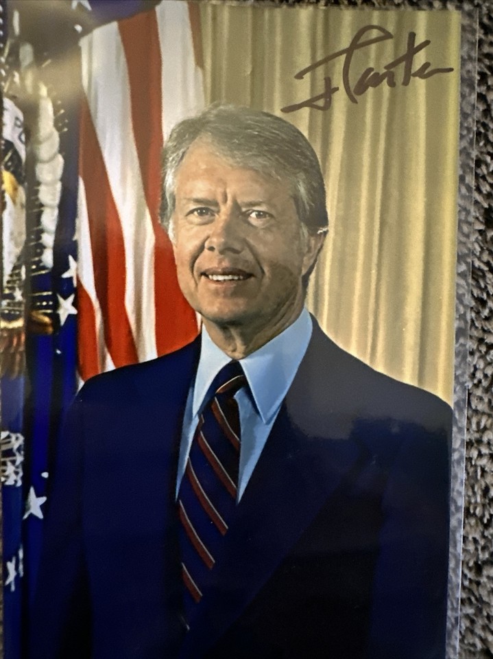 President Jimmy Carter Signed Autographed 4x6 Photo EXTREMELY RARE | eBay