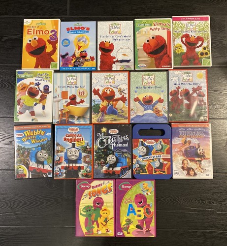 Elmo Dvds lot Barney, Thomas The Tank Engine For Baby, Toddler And Kids ...