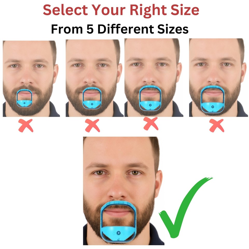Goatee Beard Shaper Template for Men, Goatee & Beard Trimming Shaving ...