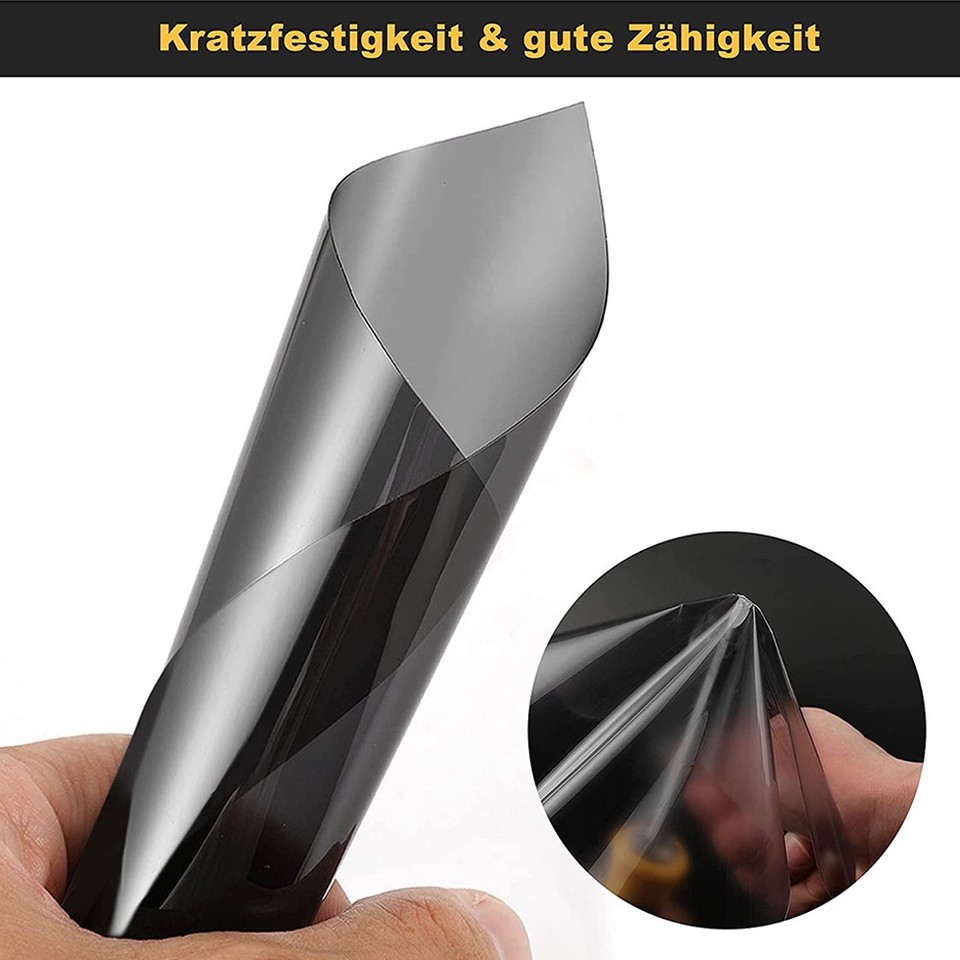 Light Smoke Black Tint Film Headlight Tail lights Car Vinyl Wrap Decor ...