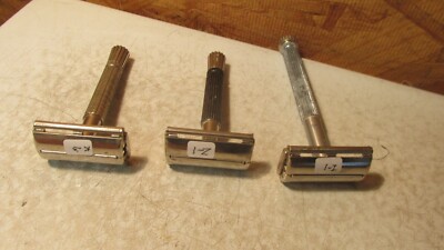 3 Old Gillette Safety Razors Lot 2 | eBay