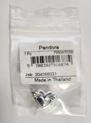 Pandora Angel Wings & Mom Charm Sterling Silver #799367C00 | eBay