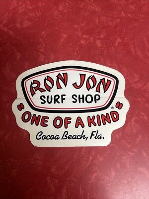 RON JON SURF SHOP "One of a Kind" Cocoa Beach, Florida Sticker Decal ...