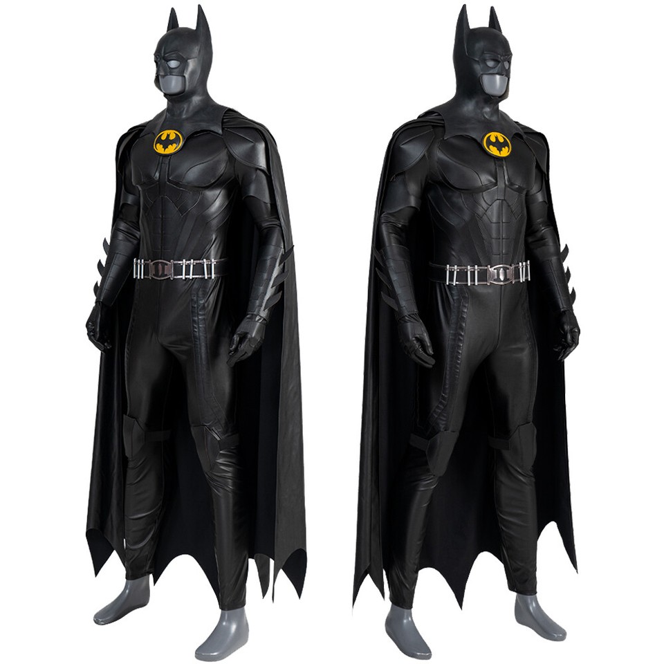 Flash Flashpoint Michael Keaton Version Batman Jumpsuit Cosplay Costume ...