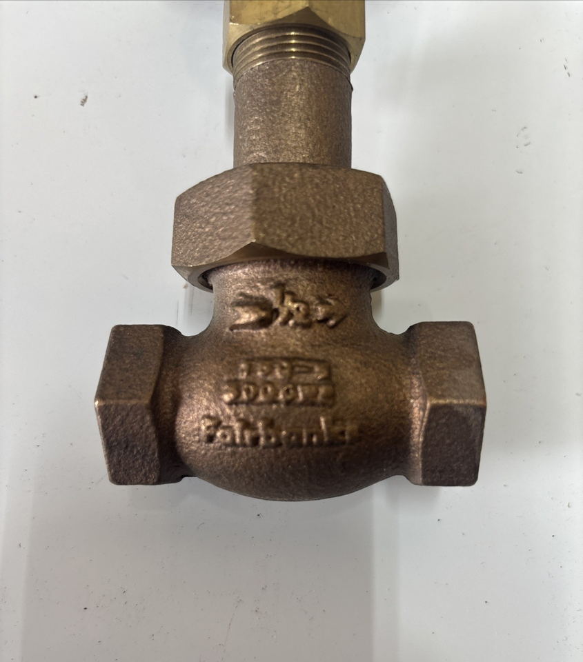 Fairbanks 1/2" Brass Lift Check Valve 150 S 300 WOG | eBay