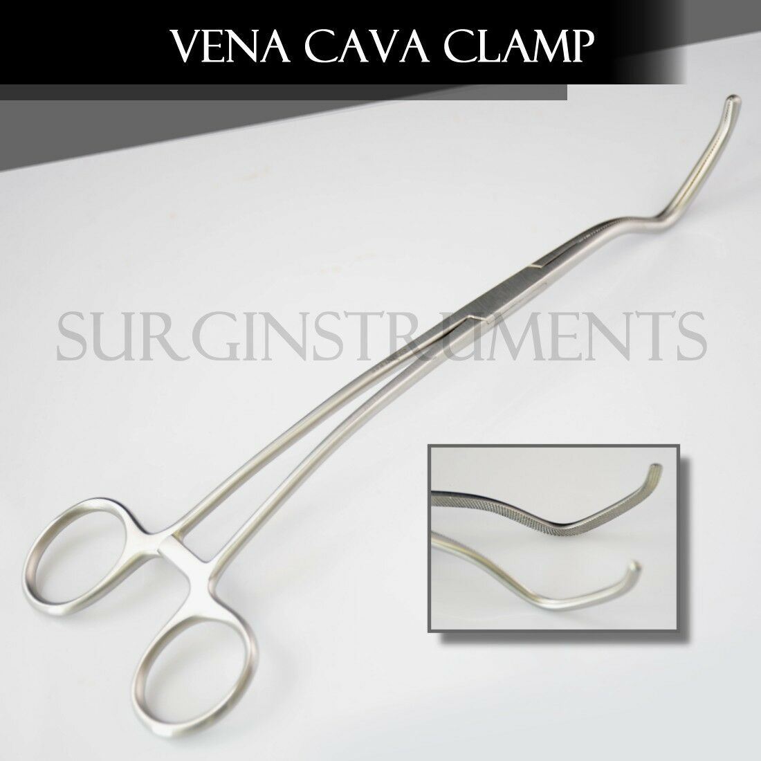 Harken Vena-Cava Clamp - Cardiovascular Forceps - Stainless German ...