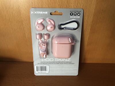 Xtreme Tech Pod Skinz Protective Silicone 4 Piece Kit for Apple Airpods ...
