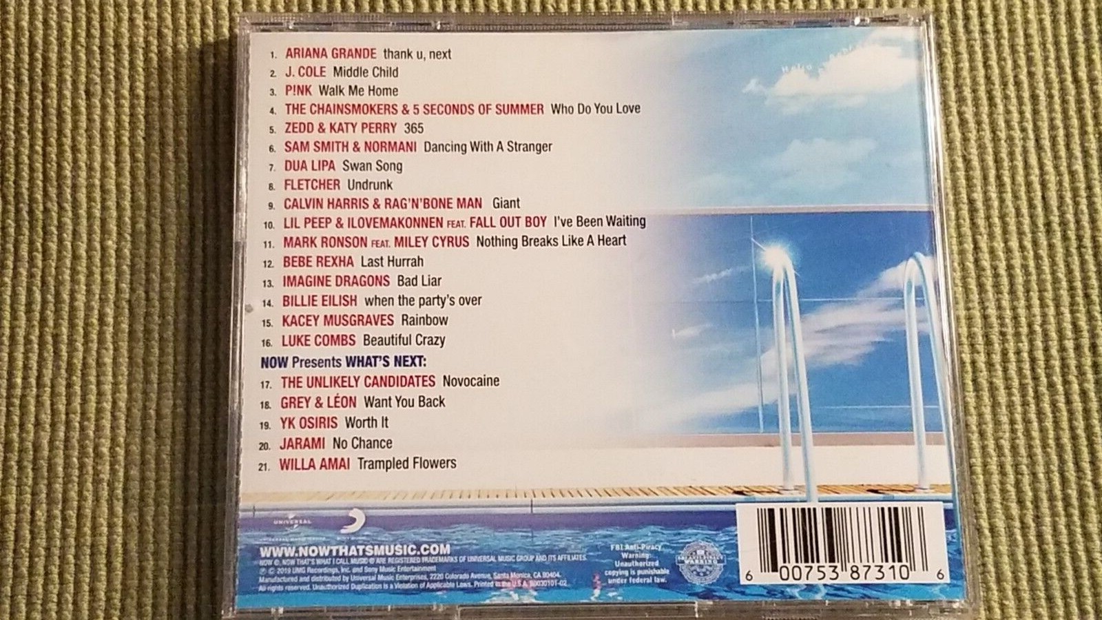 NOW THAT'S WHAT I CALL MUSIC #70 CD U.S. SERIES FREE SHIPPING ...