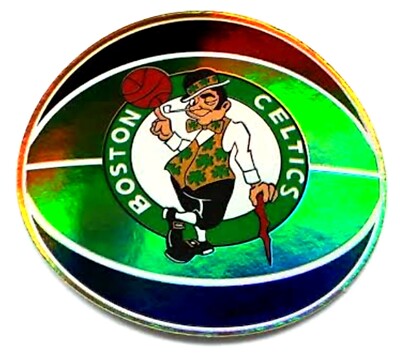 RARE 2012 BOSTON CELTICS NBA BASKETBALL 2012 PRISMATIC DECAL 3" ROUND ...