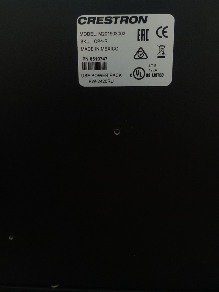 Crestron CP4-R 4-Series Control Processor Compatible with Crestron Home ...
